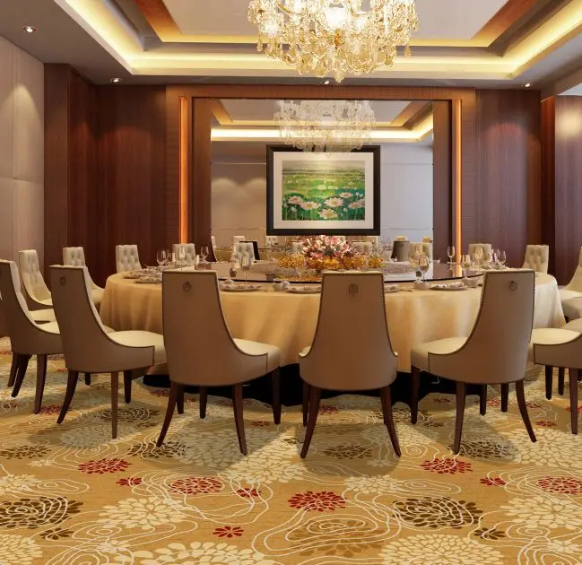 Floral Pattern Luxury Hotel Corridor Carpet - Modern & Durable