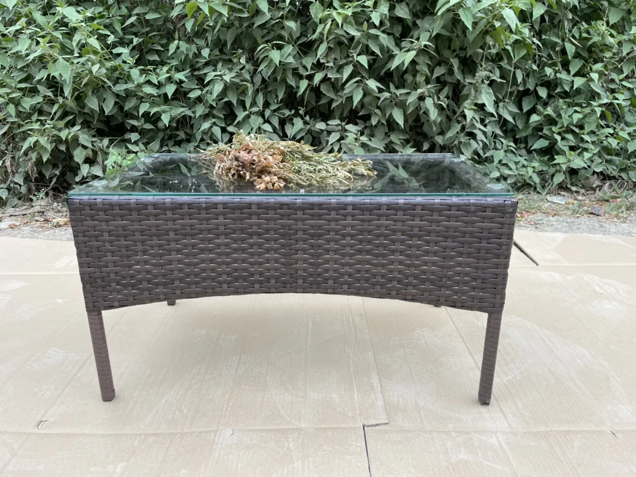 Vietnam Outdoor Hand Weaving 4 Pieces Pe Rattan Wicker Set For Garden ...