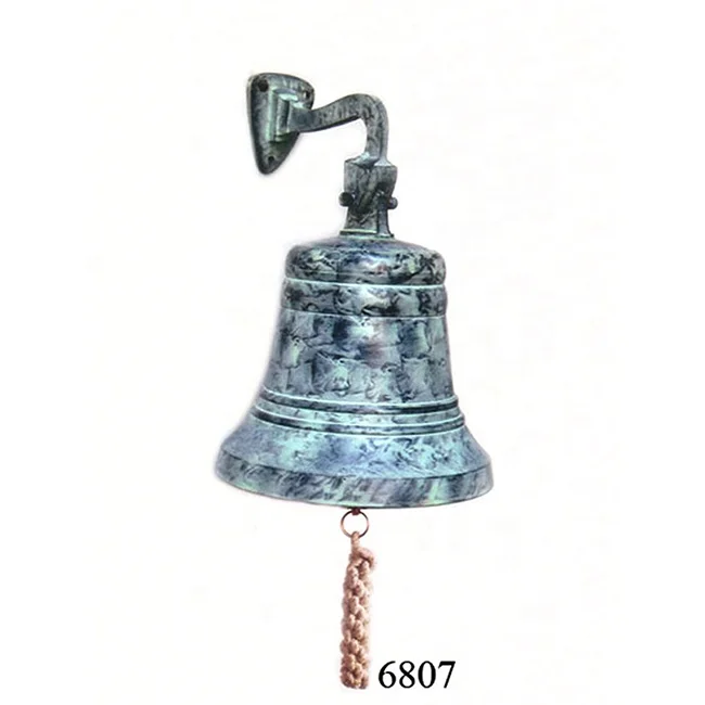 Large Hanging Ship Bell - Nautical Brass Bell Customized