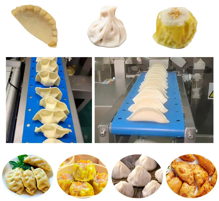 Fully Automatic Gyoza Wonton Momo Dumpling Steamed Stuffed Bun Forming ...