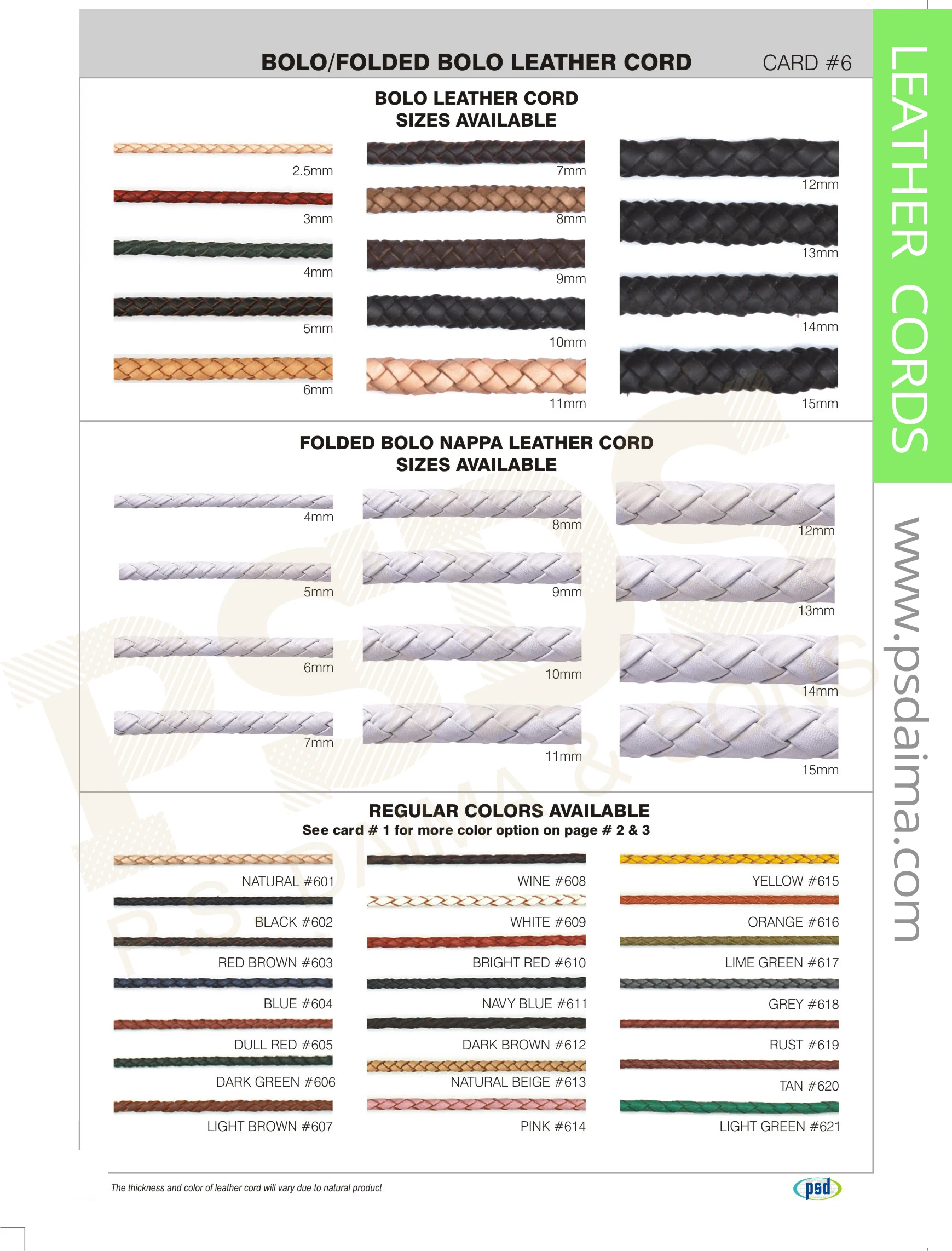 Genuine Bolo Braided Leather Cord | Quality Manufacturer | Great Rub ...