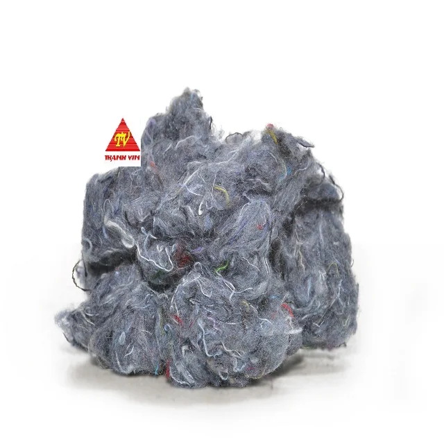 Recycled Dark Blue Denim Cotton Denim Fiber Waste for Importing From ...
