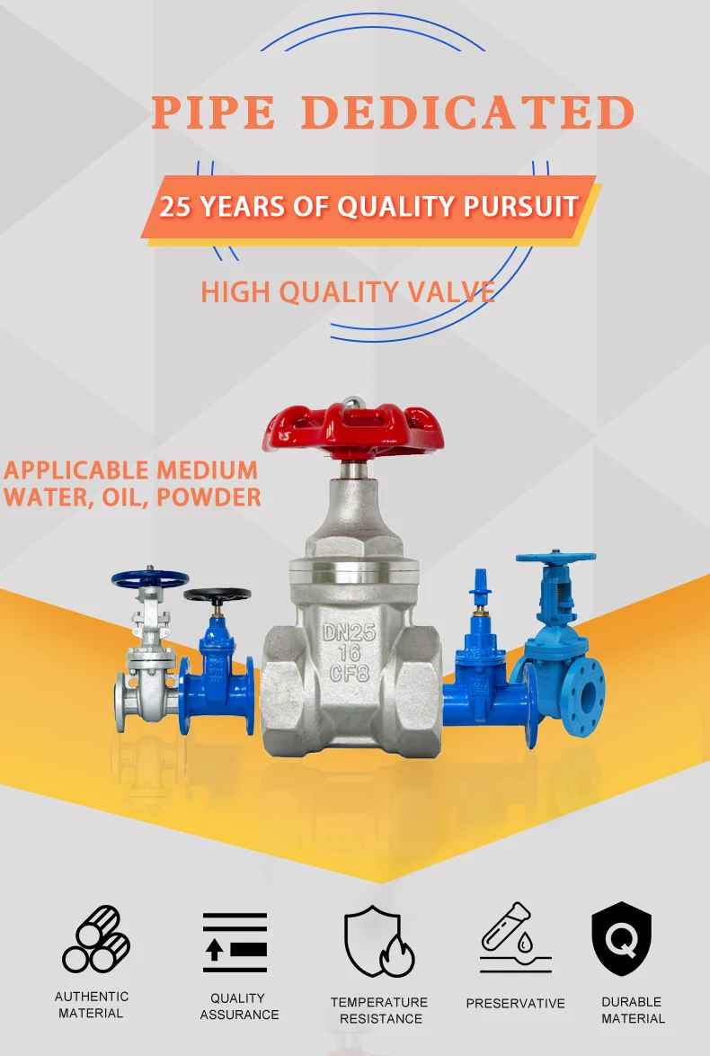 Galvanized Stainless Steel Gate Valves - Durable & Versatile