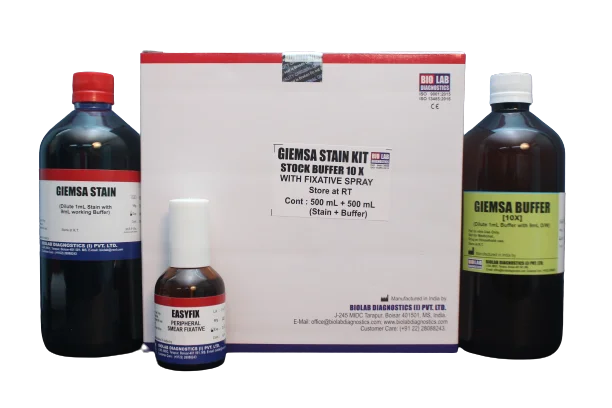 GIEMSA Stain Kit With Easy Fix Spray Fixative for Malaria| Alibaba.com