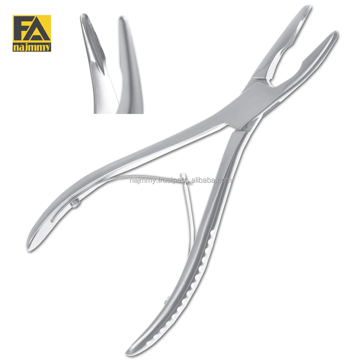 BANE BONE RONGEUR Single-Action Curved 3x16mm Surgical Instrument ...