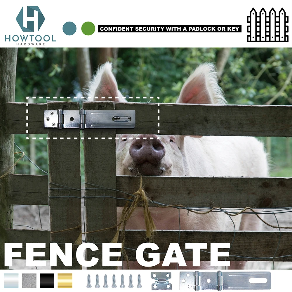 Secure Your Assets with Fixed Staple Double Hinge Safety Hasp