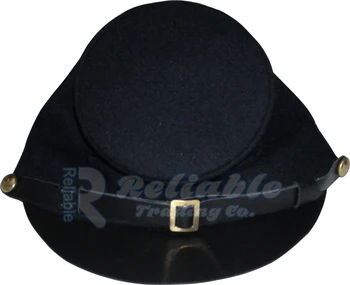 Us Civil War Bummer Kepi Infantry Dark Blue 100% Wool Fabric Civil War ...