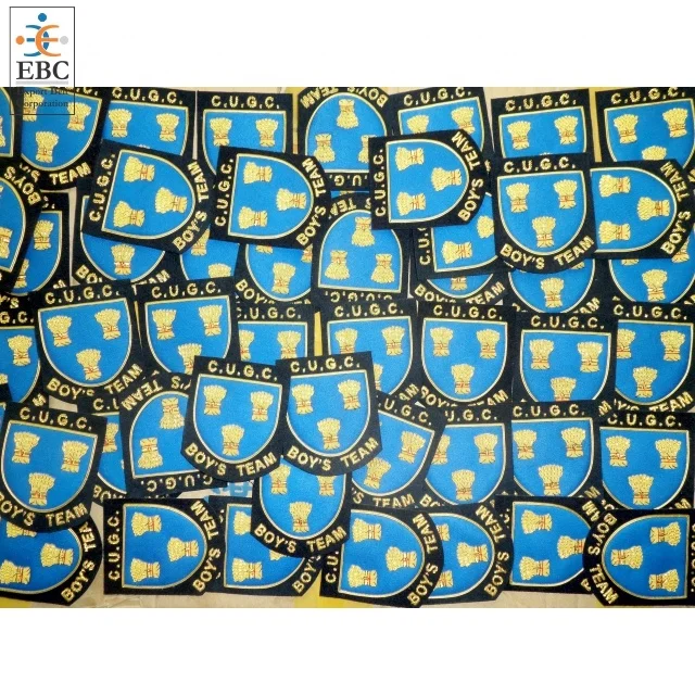 OEM Gold Eagle Libya Flag Bullion Badges for Uniforms