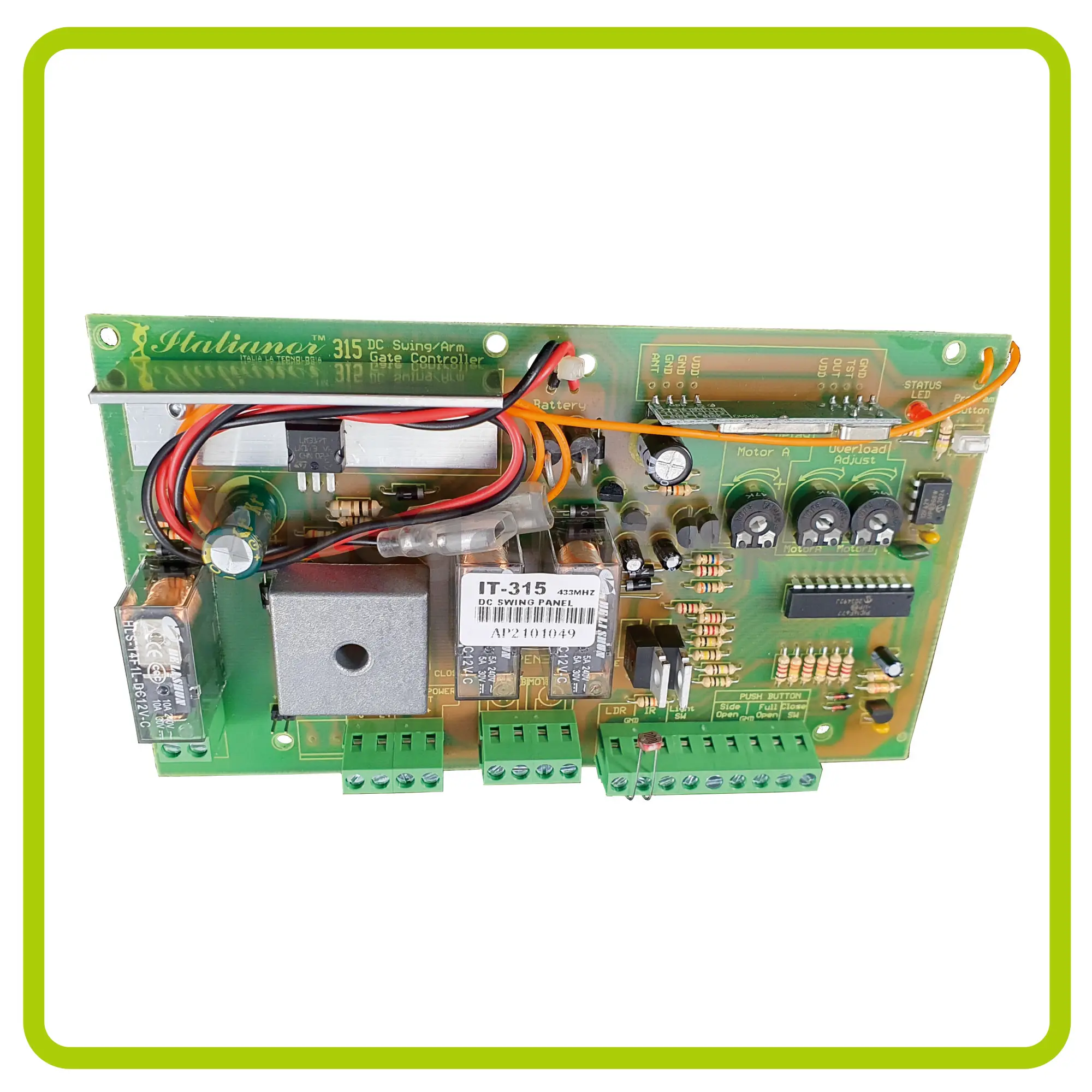 Best Selling Autogate Control Board It 315 433mhz Dc Swing Panel For ...