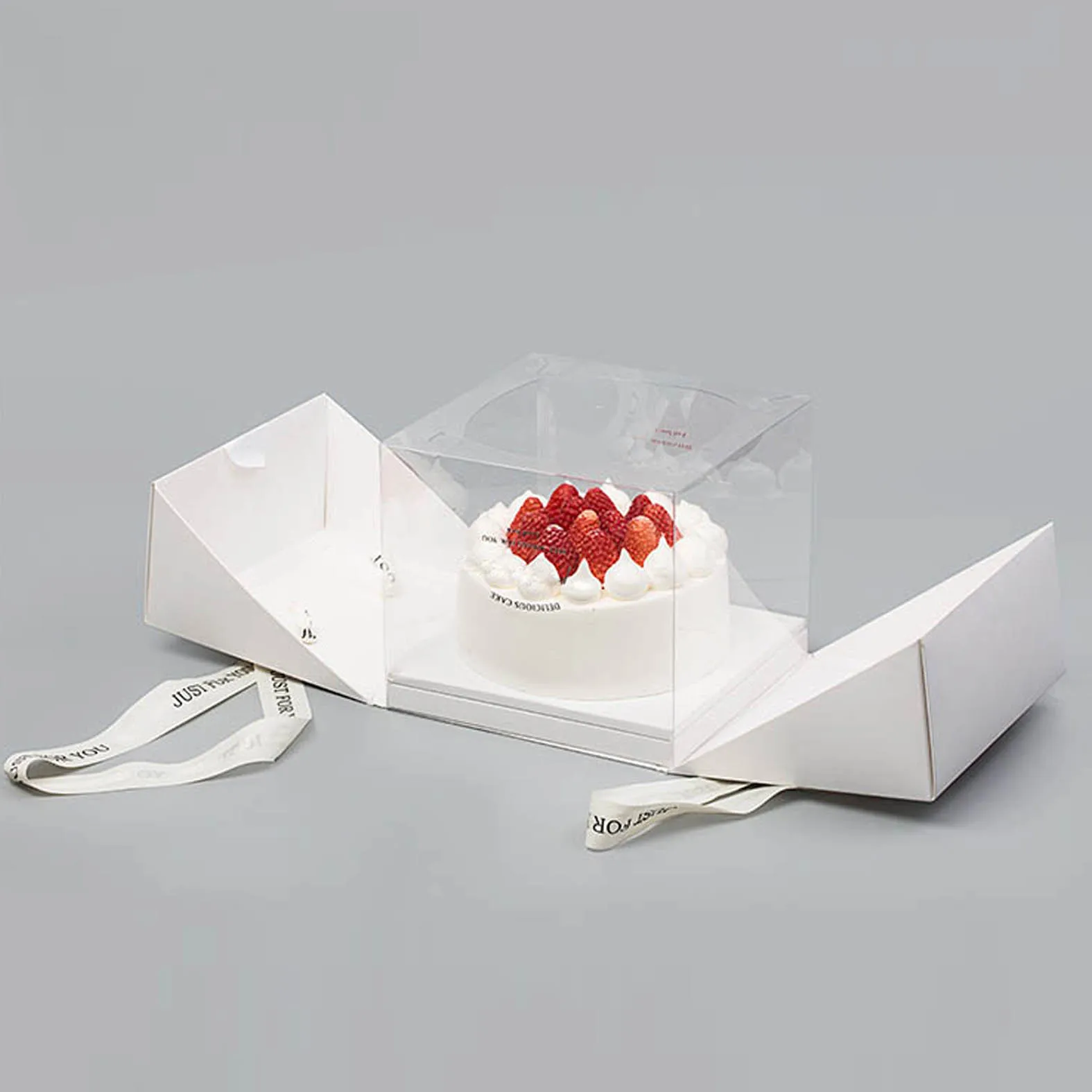 Custom Printed Cake Boxes - Rigid Food Packaging in CMYK with Logo ...
