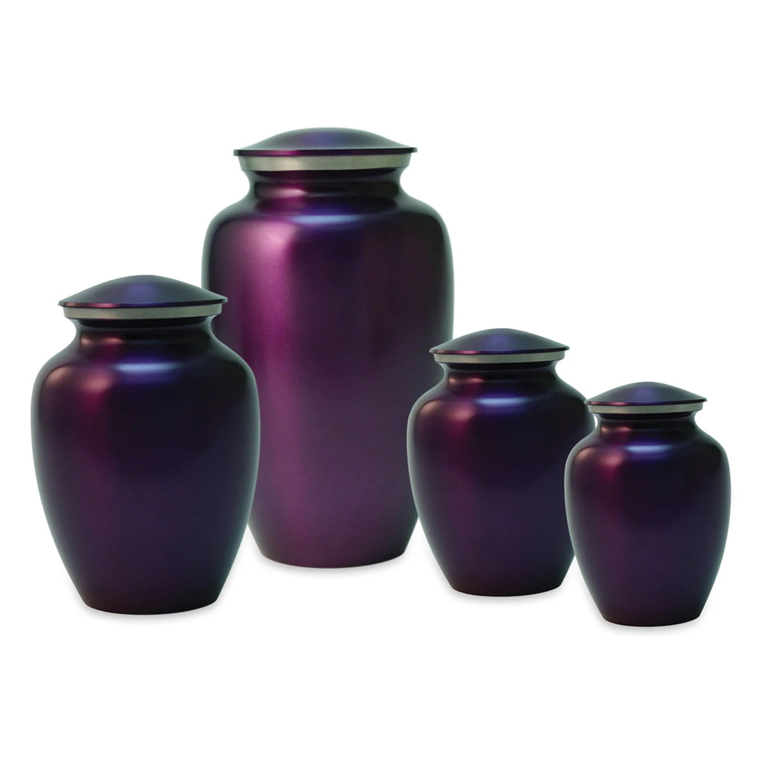 Large Classic Violet Brass Cremation Urn - Engravable Our Designers Are ...