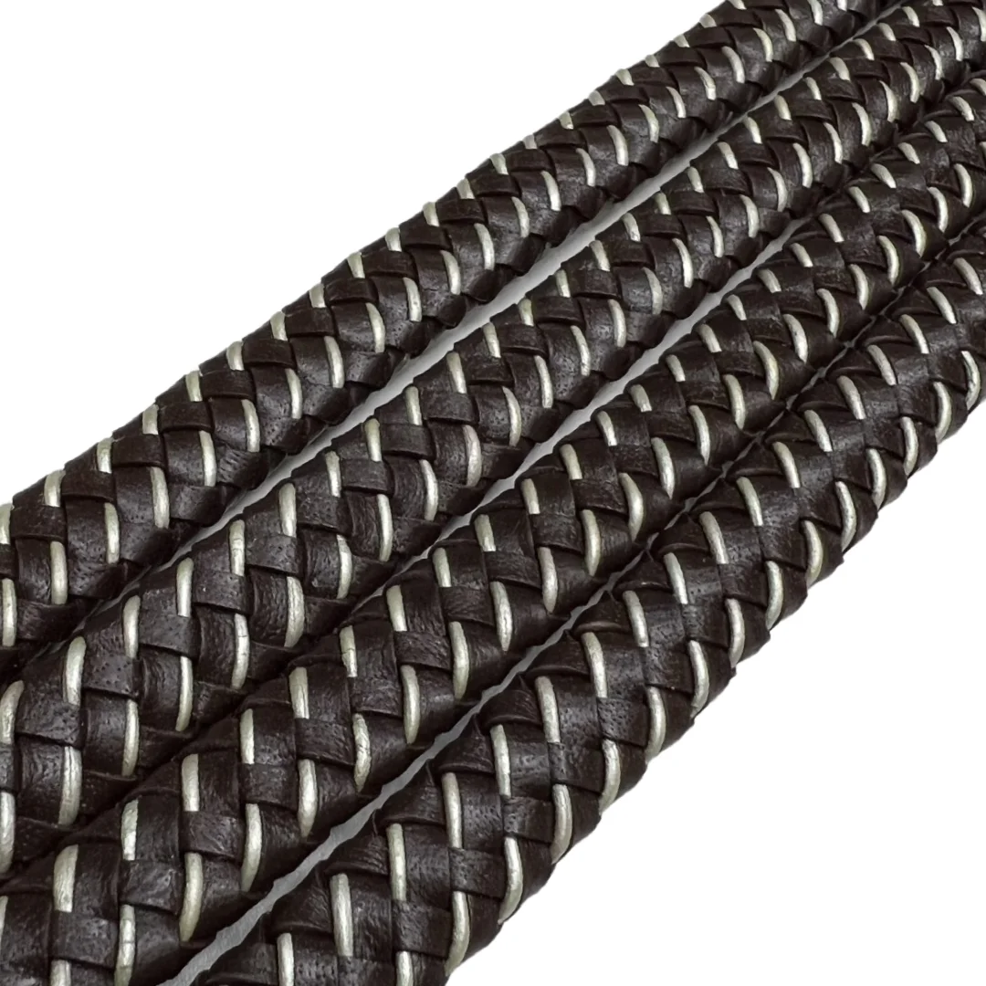 Oval Braided Leather Cord - Versatile DIY Jewelry Finding