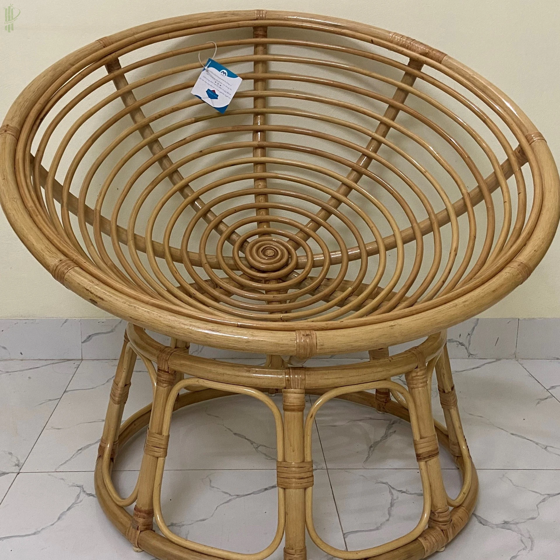 Handmade Natural Rattan Armchair - Perfect for Any Space