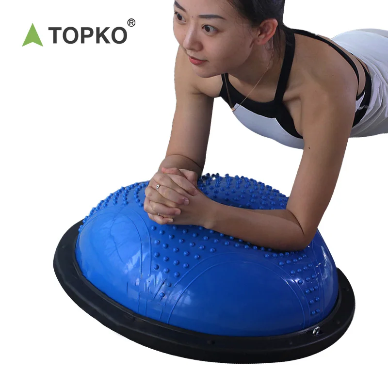 Topko Pilates Fitness Wave Speed Ball With Resistance Band Massage ...