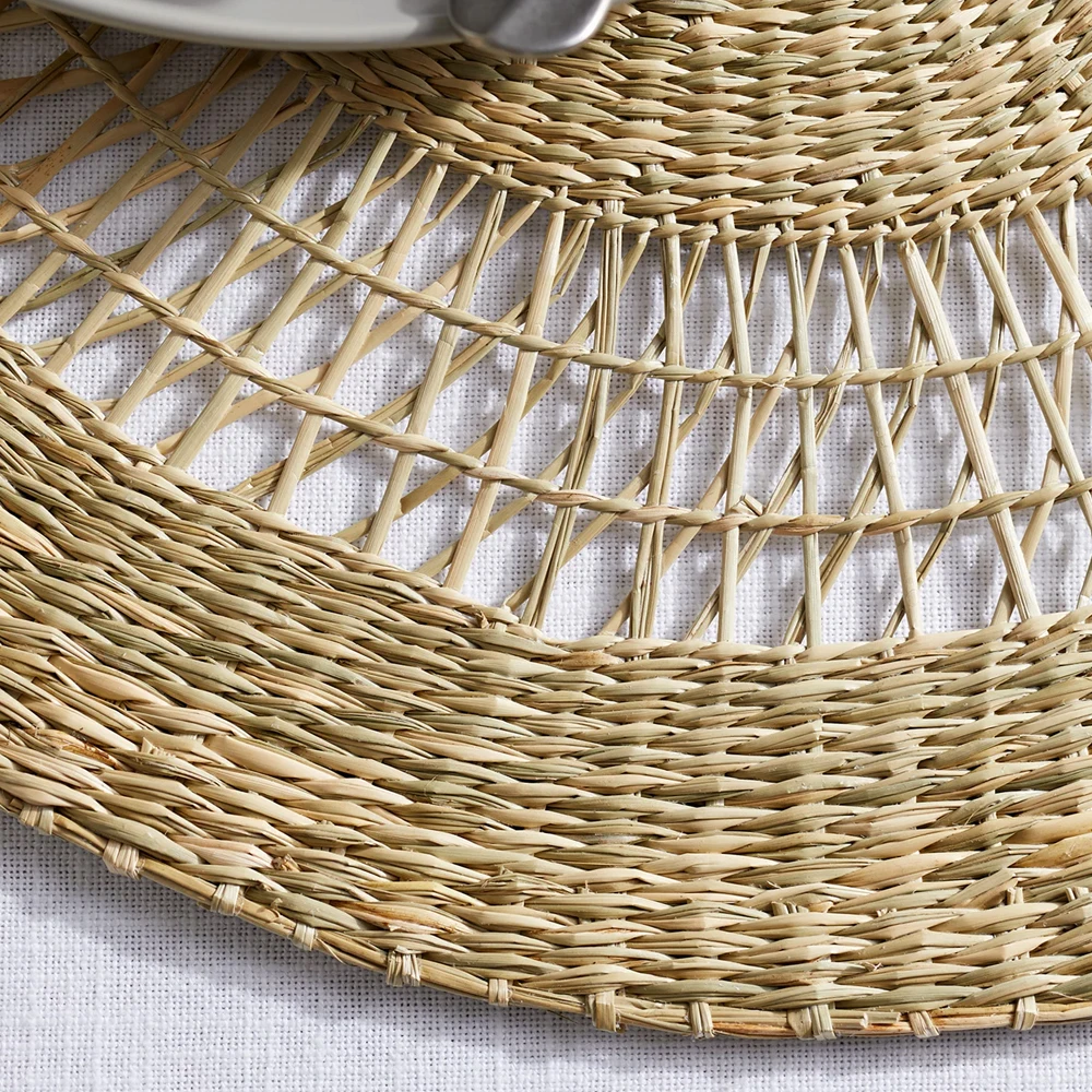 Rustic Seagrass Extra-Large Table Mats - Wholesale Available