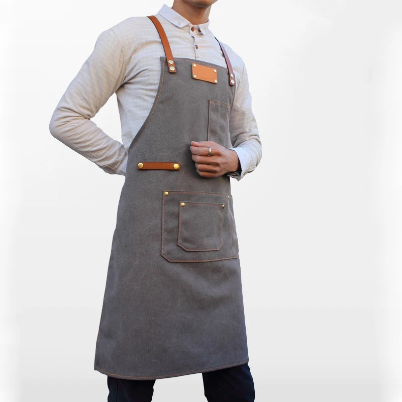 Professional Electricians Denim Working Apron Adjustable Multi Pocket ...
