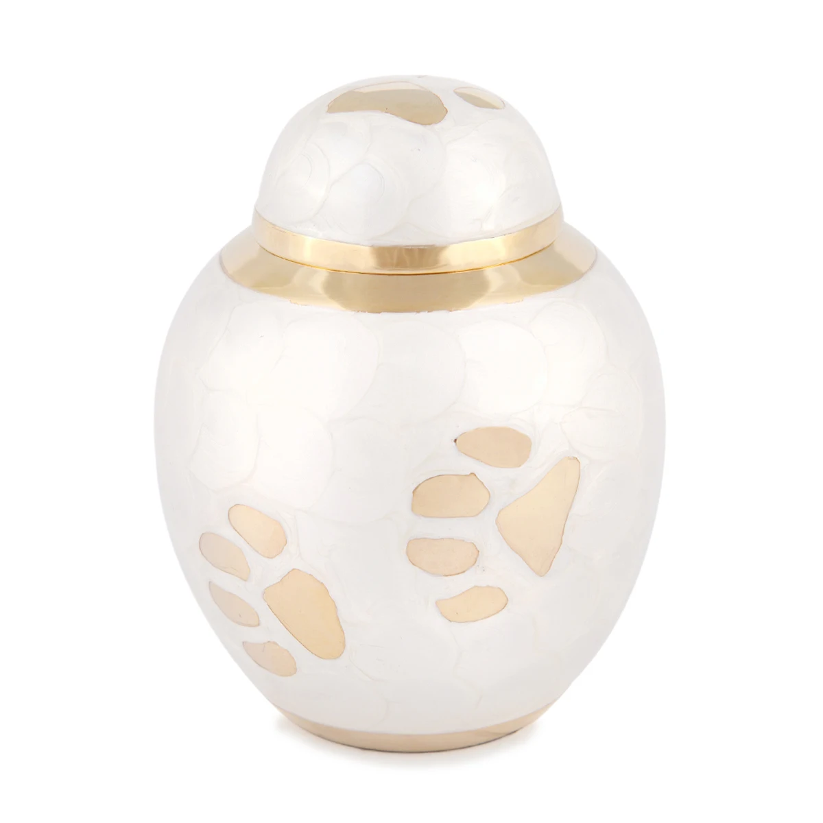 Urn For Pet Ashes Paw Print Urns For Animals Metal Size Customized ...
