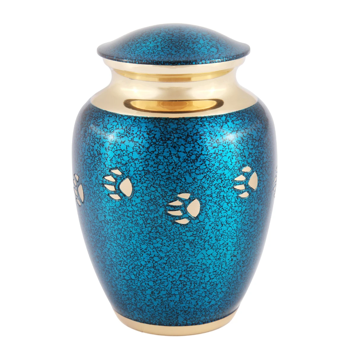 Urn For Pet Ashes Paw Print Urns For Animals Metal Size Customized ...