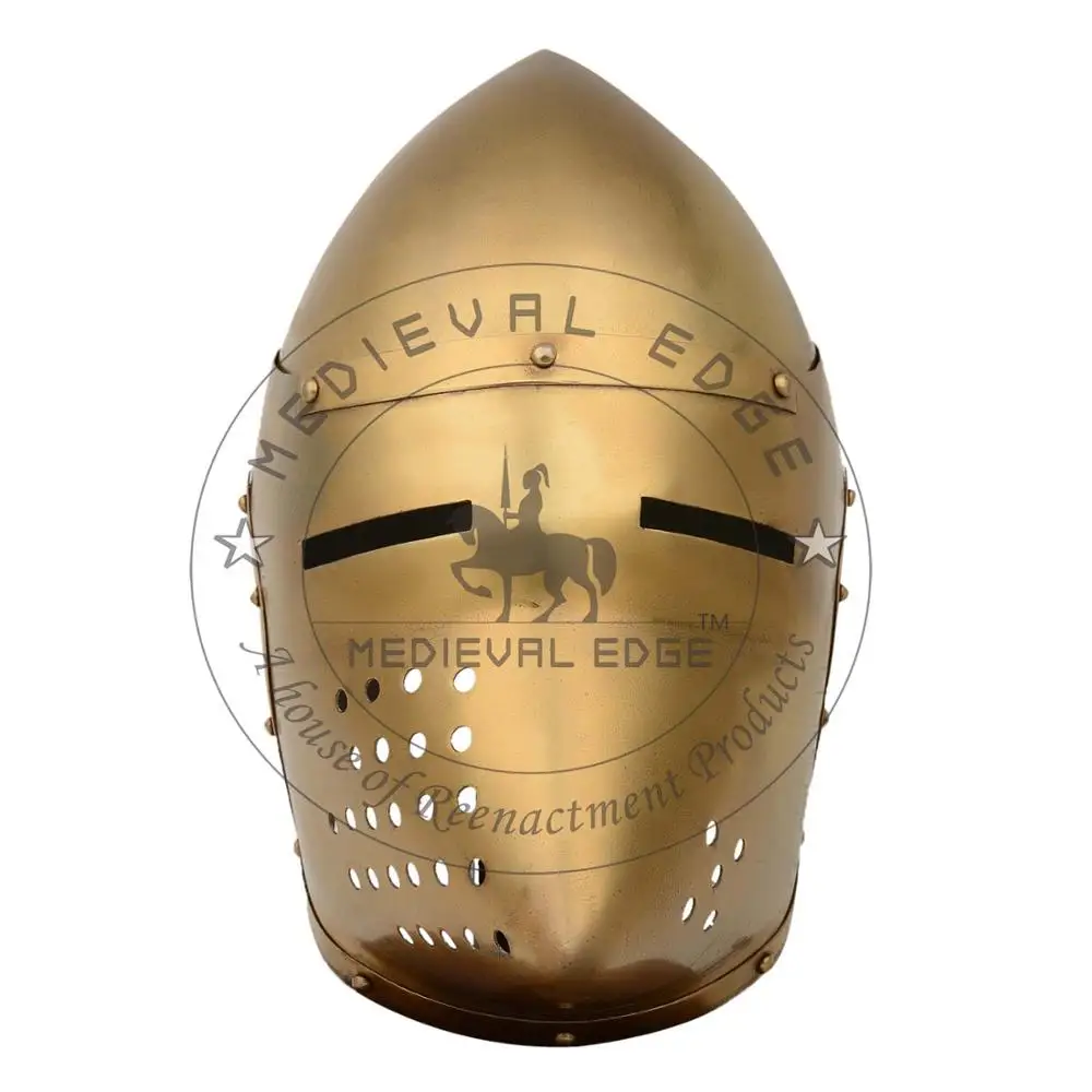 Pigface Bascinet Helmet - High Quality Rustic Vintage Armor