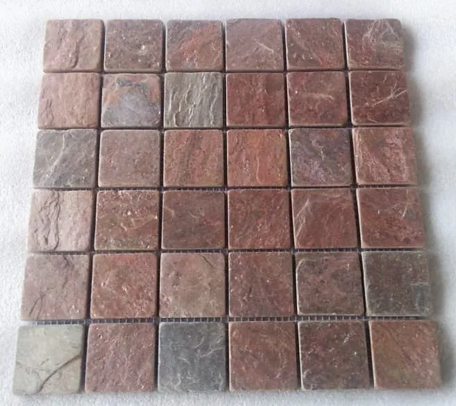 Copper Slate Stone Beautiful Mosaic Wall Panels Interior Exterior ...