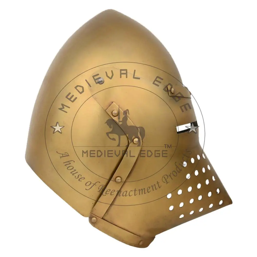 Pigface Bascinet Helmet - High Quality Rustic Vintage Armor