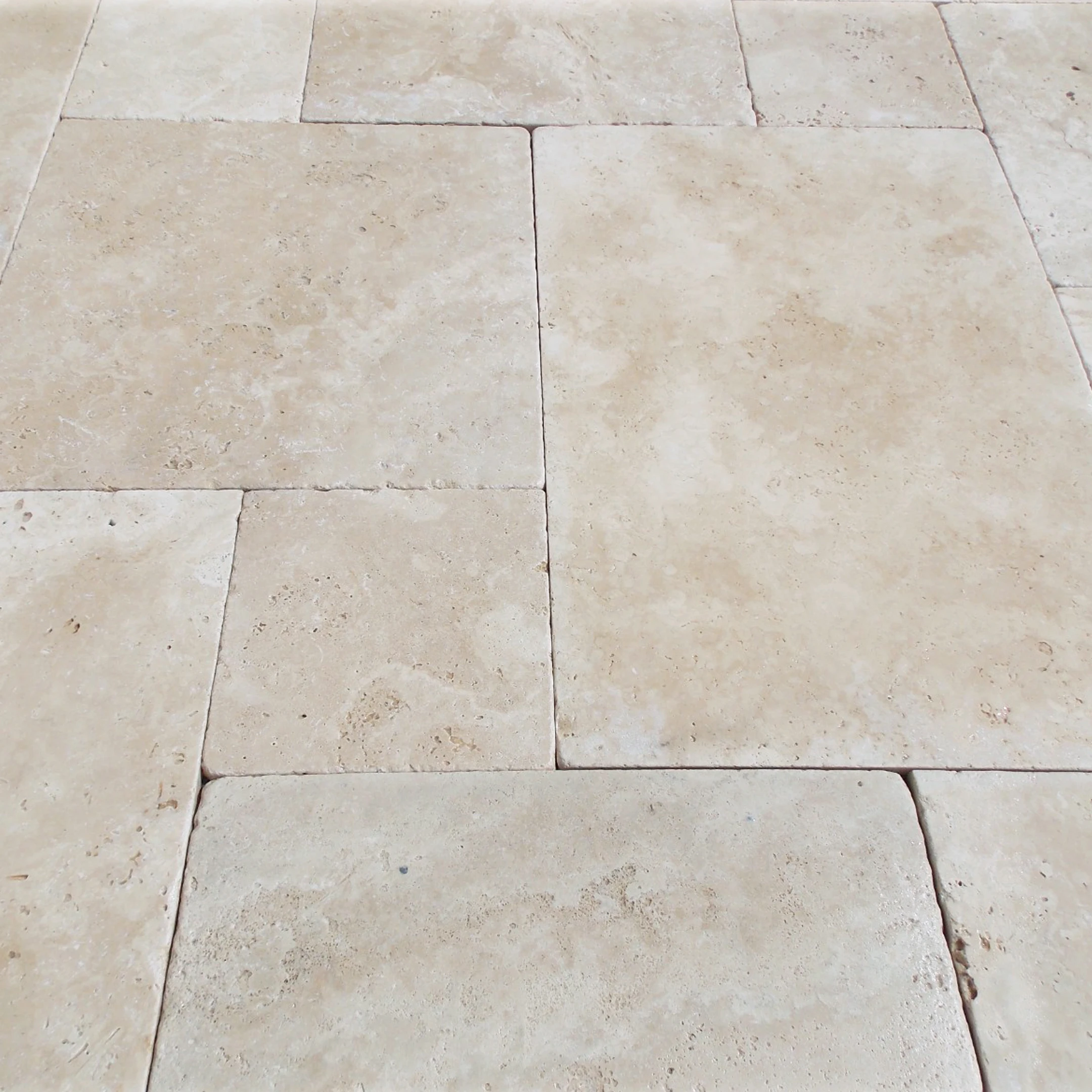 Extra Light Travertine Tumbled Filled Honed Travertine Factory Made In Turkey Cem-fpt-01 Good ...