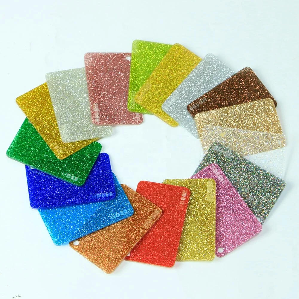 Two-way Shiny Glitter Plastic Acrylic Board Sparkle Acrylic Sheet ...