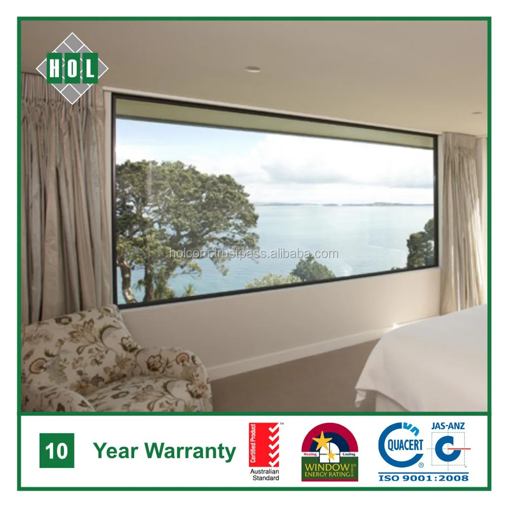 Fixed Window,Clear Glass,Anodized Aluminum Frame - Buy Aluminium Fixed ...