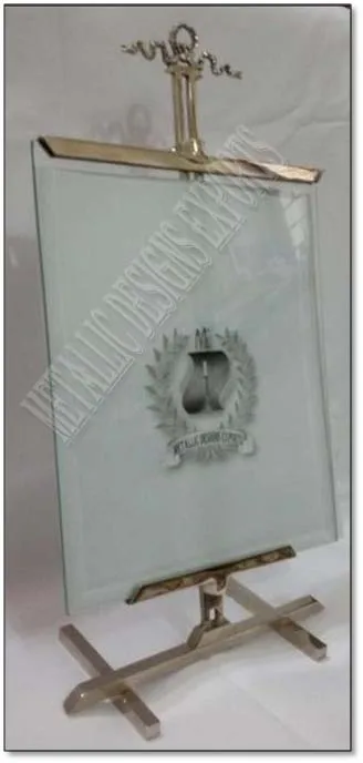 Stainless Steel Photo Frame With Table Stand Luxury Look For Home ...