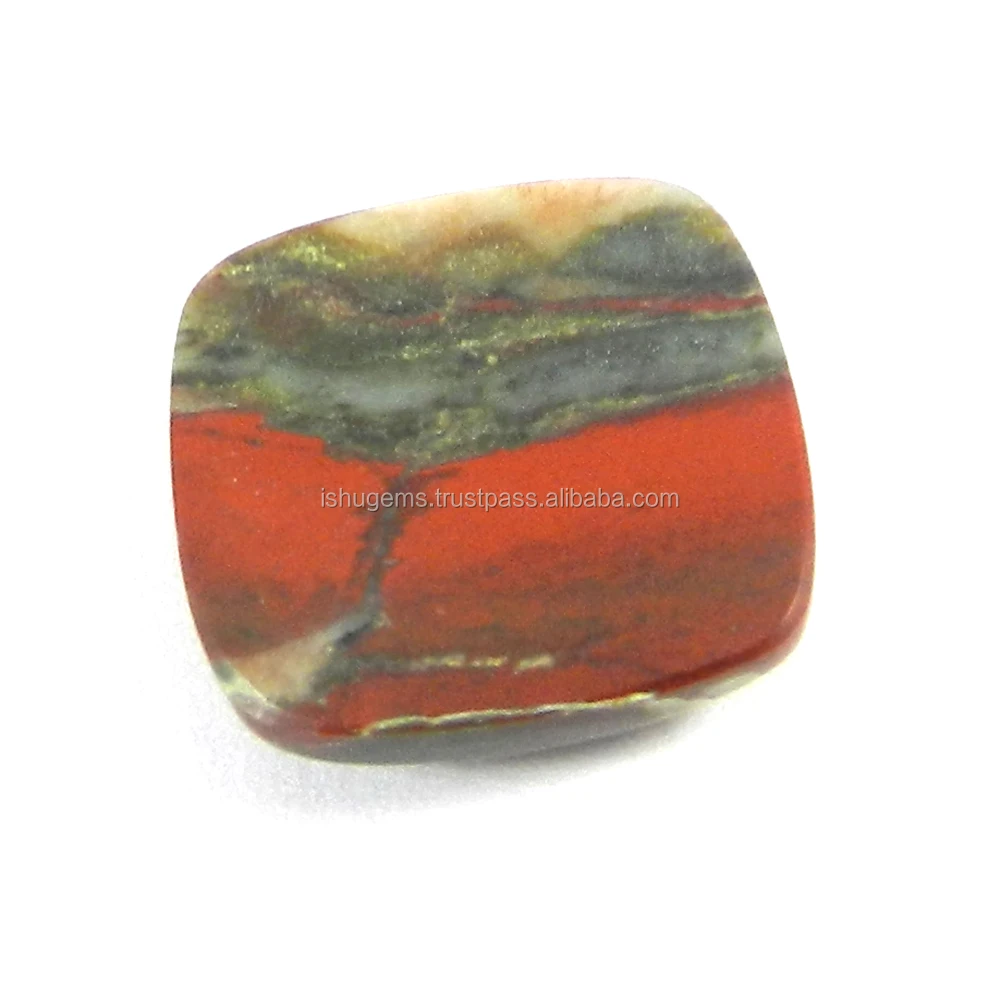 High Quality Mexican Snack Jasper 18mm Cushion Square Cab 3.30 Gms ...