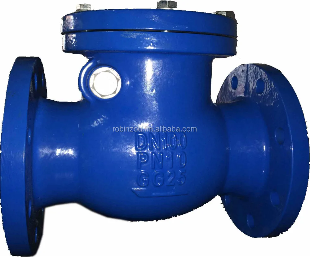 Din Flanged Swing Check Valve Dn40-dn400,Pn10/pn16 - Buy Swing Check ...