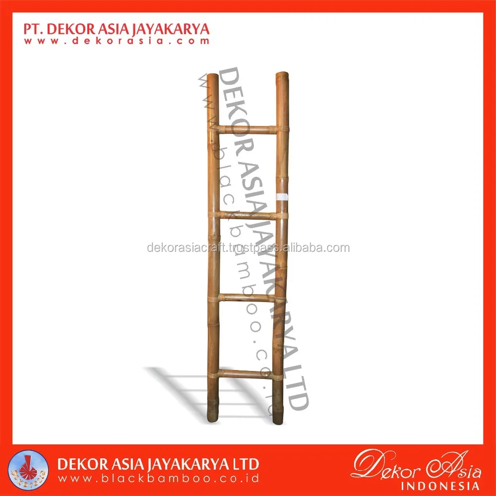 Natural Bamboo Ladder - 4 Rungs, Perfect for Outdoor Use
