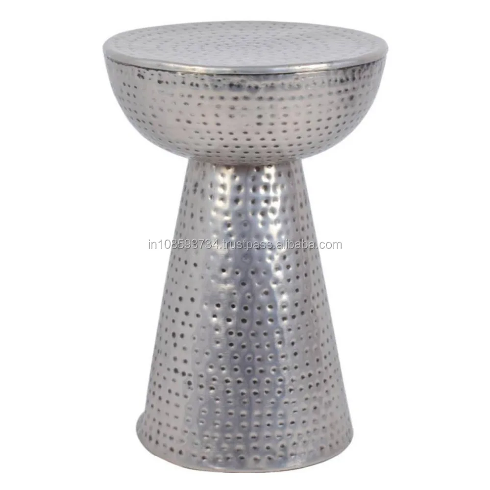 Hammered Drum Table Antique Finished Metal Aluminium Drum Coffee Table ...