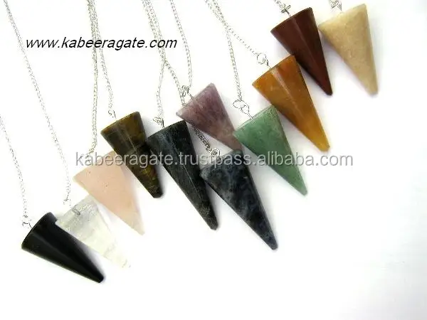 Wholesale Pendulum : Mix Stone Cone Shape Pendulums - Buy Wholesale ...