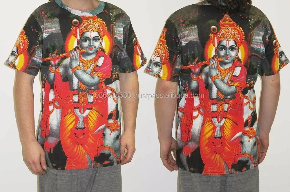 Hindu God Deity Ganesha Shiva Krishna Om Sarswati Maa T-shirts