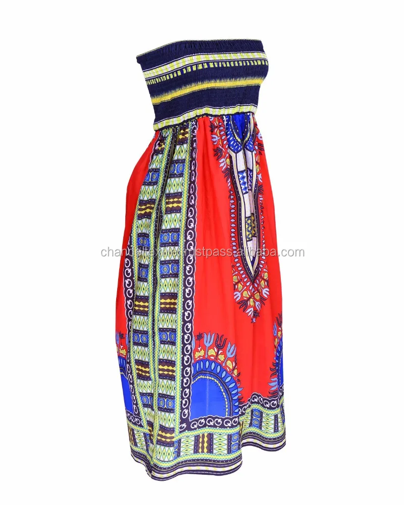 African Dashiki Dress for Women - Traditional Maxi Party Dress