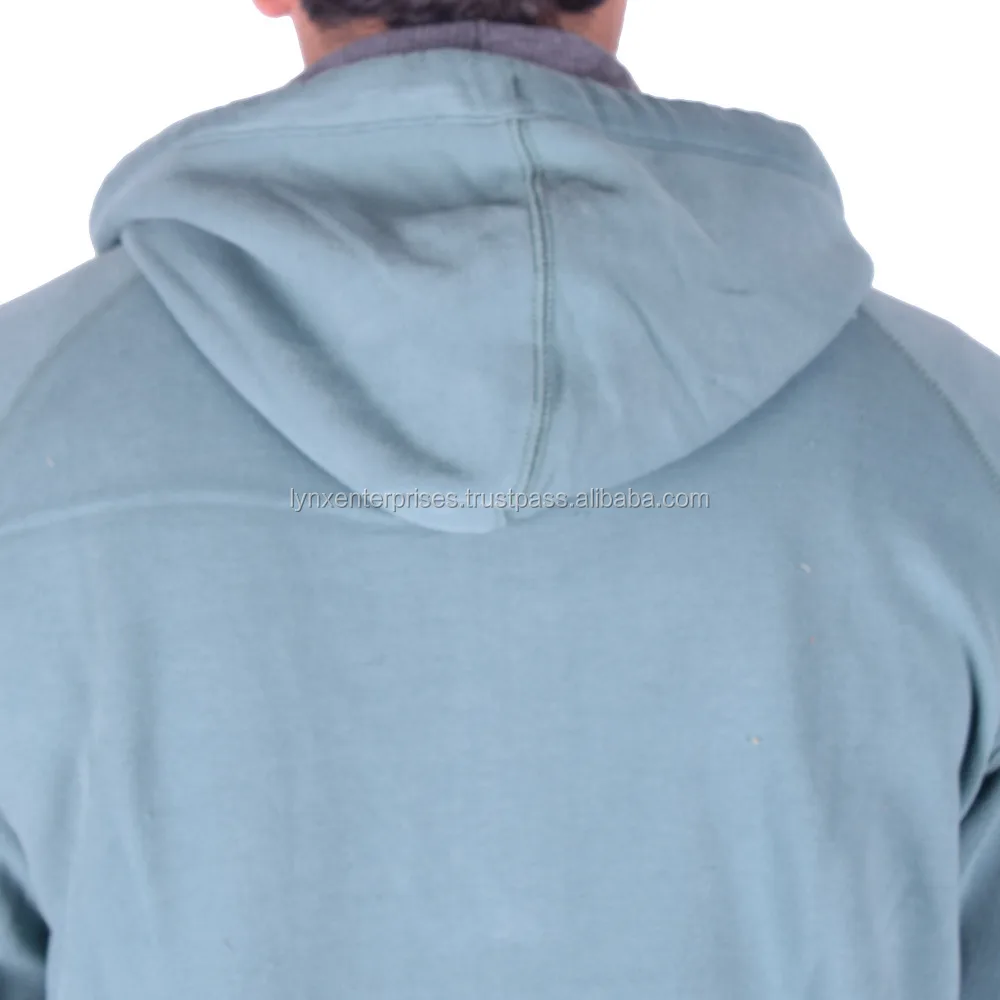 Metal Zip Up Hoodie French Terry Fabric 350 Gsm Thick Fabric - Buy Men ...