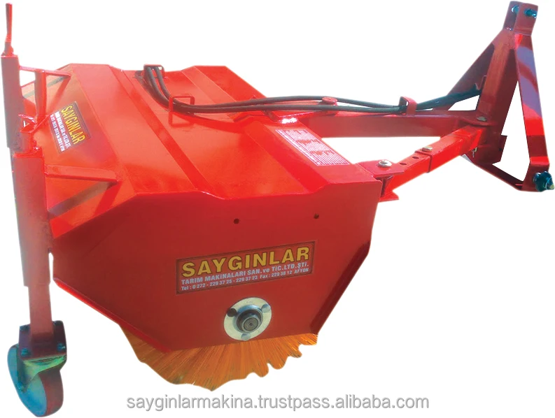 Tractor Mounted Road Sweeper with Bucket from Turkey