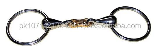 Riaz Jamal Intel Custom Logo Horse Tack Stainless Steel Loose Ring with ...