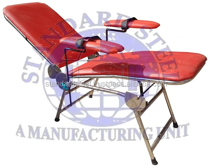 Portable Stainless Steel Blood Donor Chair - Folding Design for ...