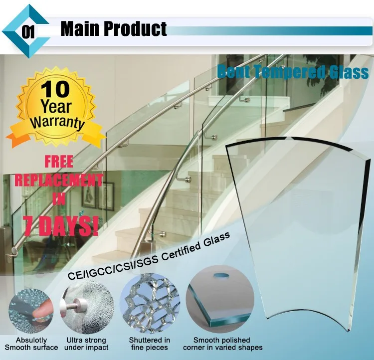 Customer Design 4mm 5mm 6mm 8mm Clear Curved Tempered Toughened Printed ...