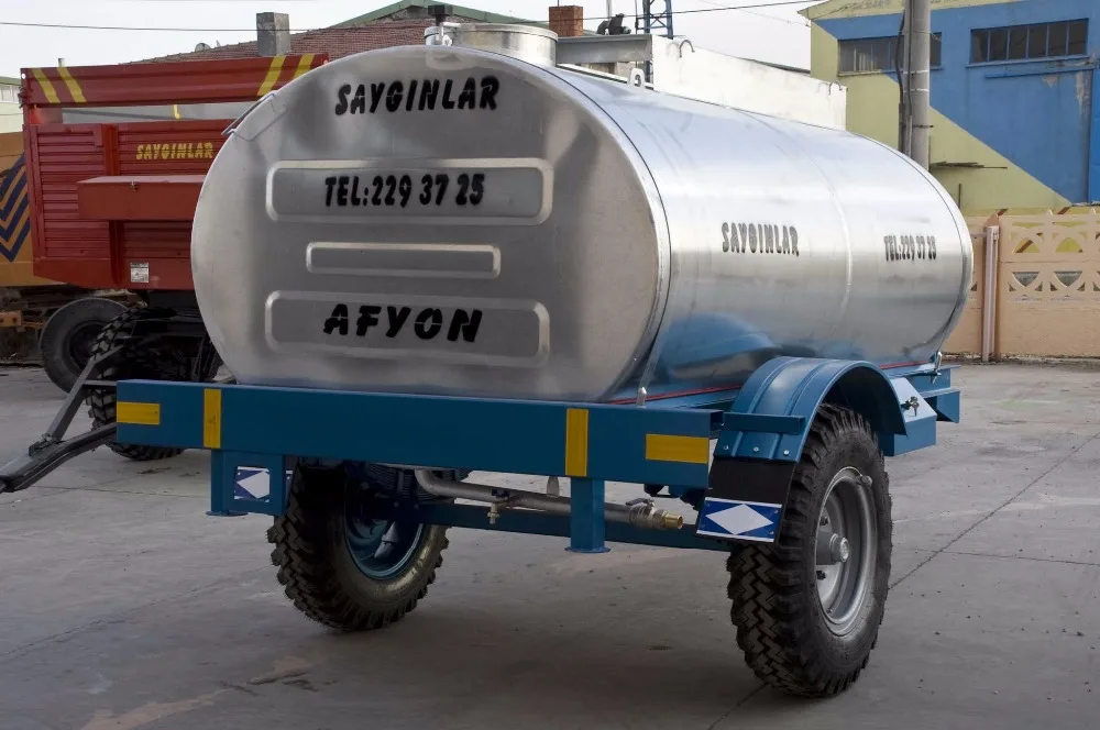 Alibaba.com: Galvanized Single Axle Tractor Water Tanker 3 Tones Water ...