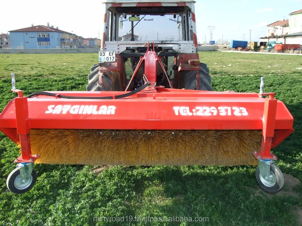 Tractor Mounted Road Sweeper with Bucket - Efficient Cleaning
