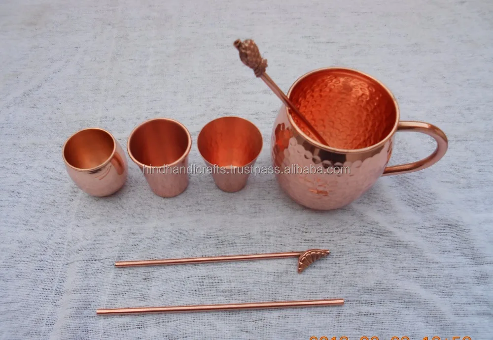 100% Food Safe Pure Copper Shot Cup from India - Durable & Stylish