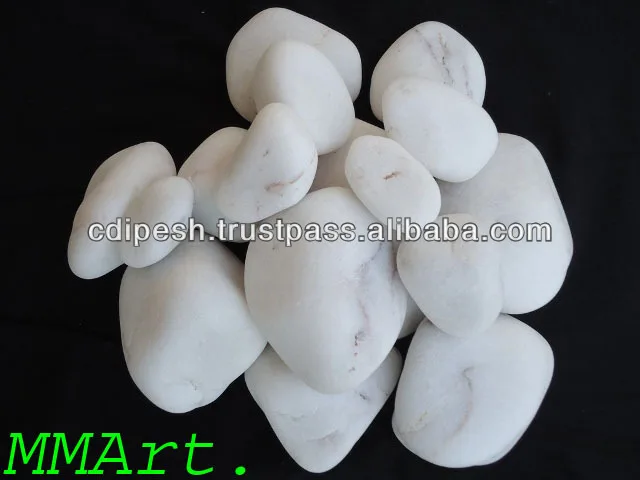 White Rock Stone Natural Opaque Quartz Clear Stone Gravel for Landscape ...