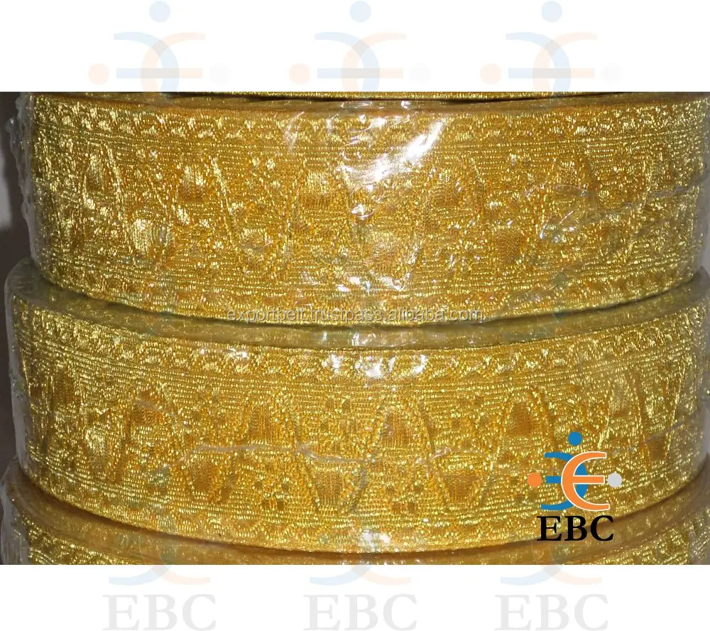 Oem Gold French Braid Jacquard Ribbon Trim Wholesale Church Liturgical ...