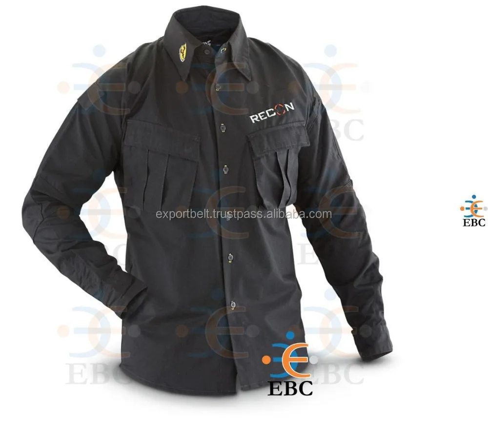 Oem Bdu Black Mens Work Guards Uniform Quick Dry Fabric With Multi ...