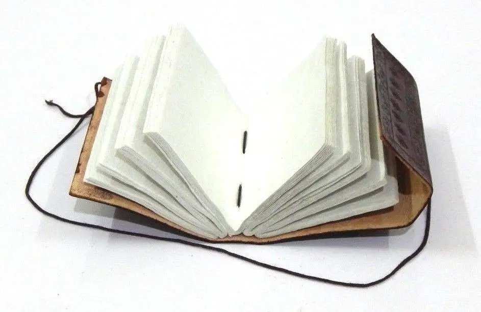 Genuine Leather Cover Journal Handmade Paper Diary Notebook Or Sketch ...