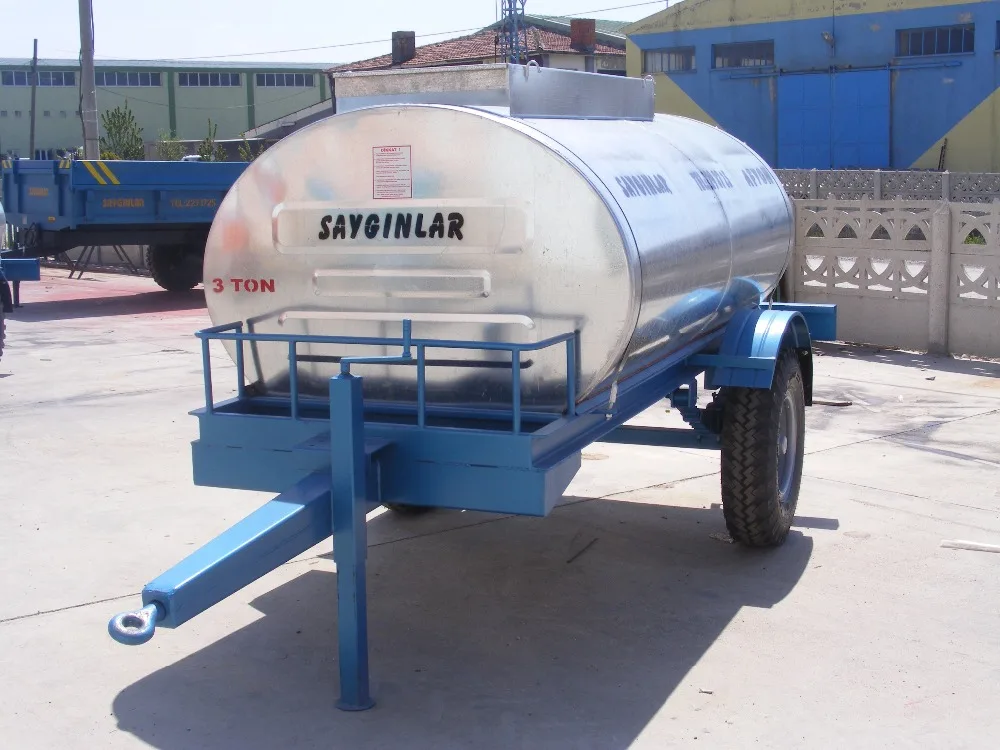 Tractor Mounted 3 Tones Farm Water Tank Trailer - Euro 2
