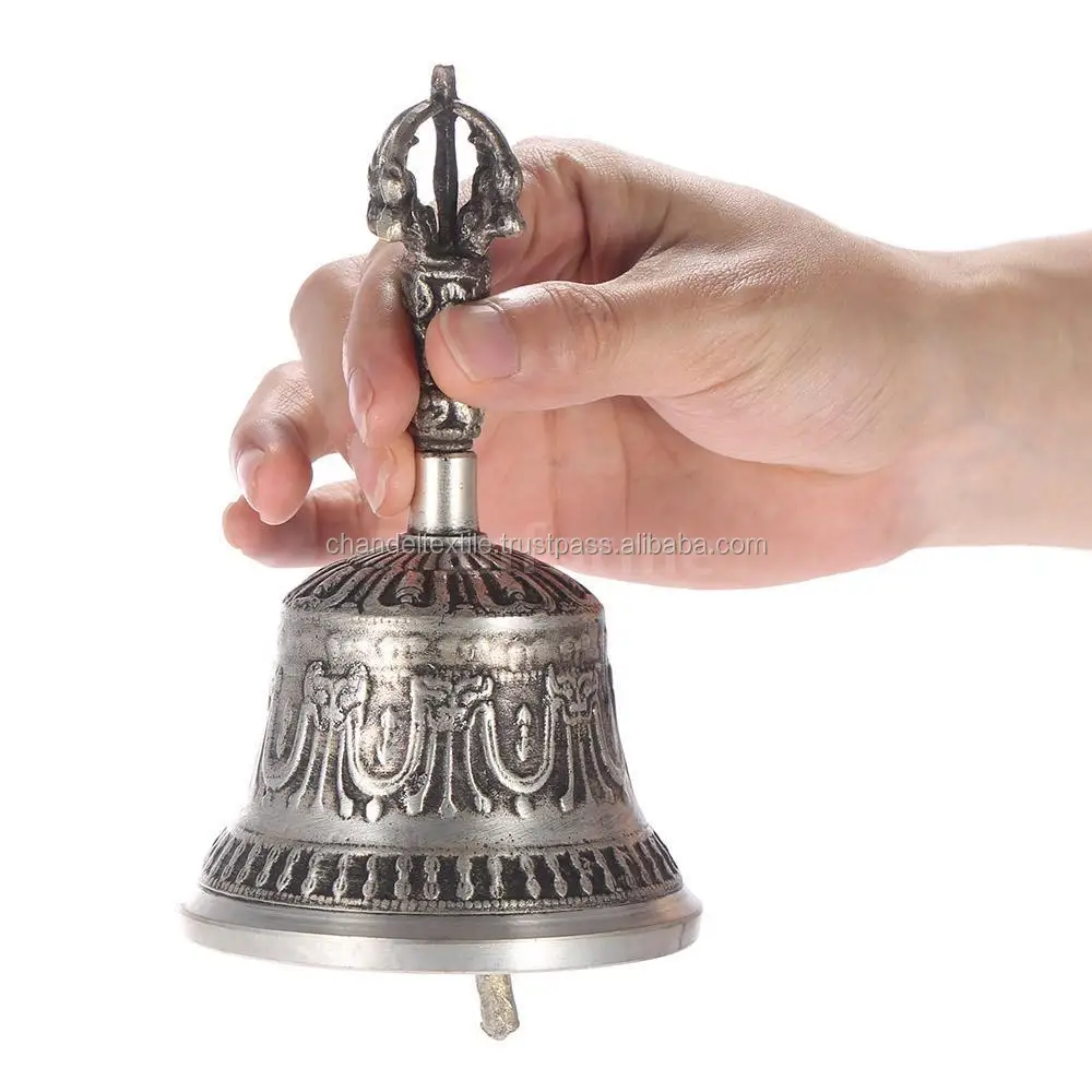 Tibetan Buddhist Meditation Bell & Dorje Set - Chandel Textile